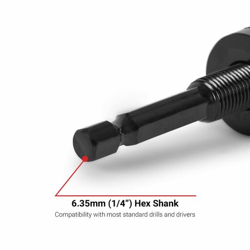 Xtorque XCA6MM 0.3mm-6.5mm Hex Shank Keyless Drill Bit Chuck Adapter