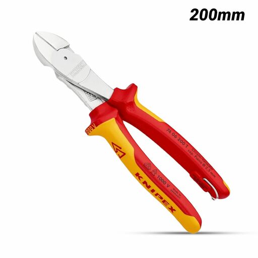 Knipex 7406200TBK 200mm 1000V Diagonal High Leverage Cutter