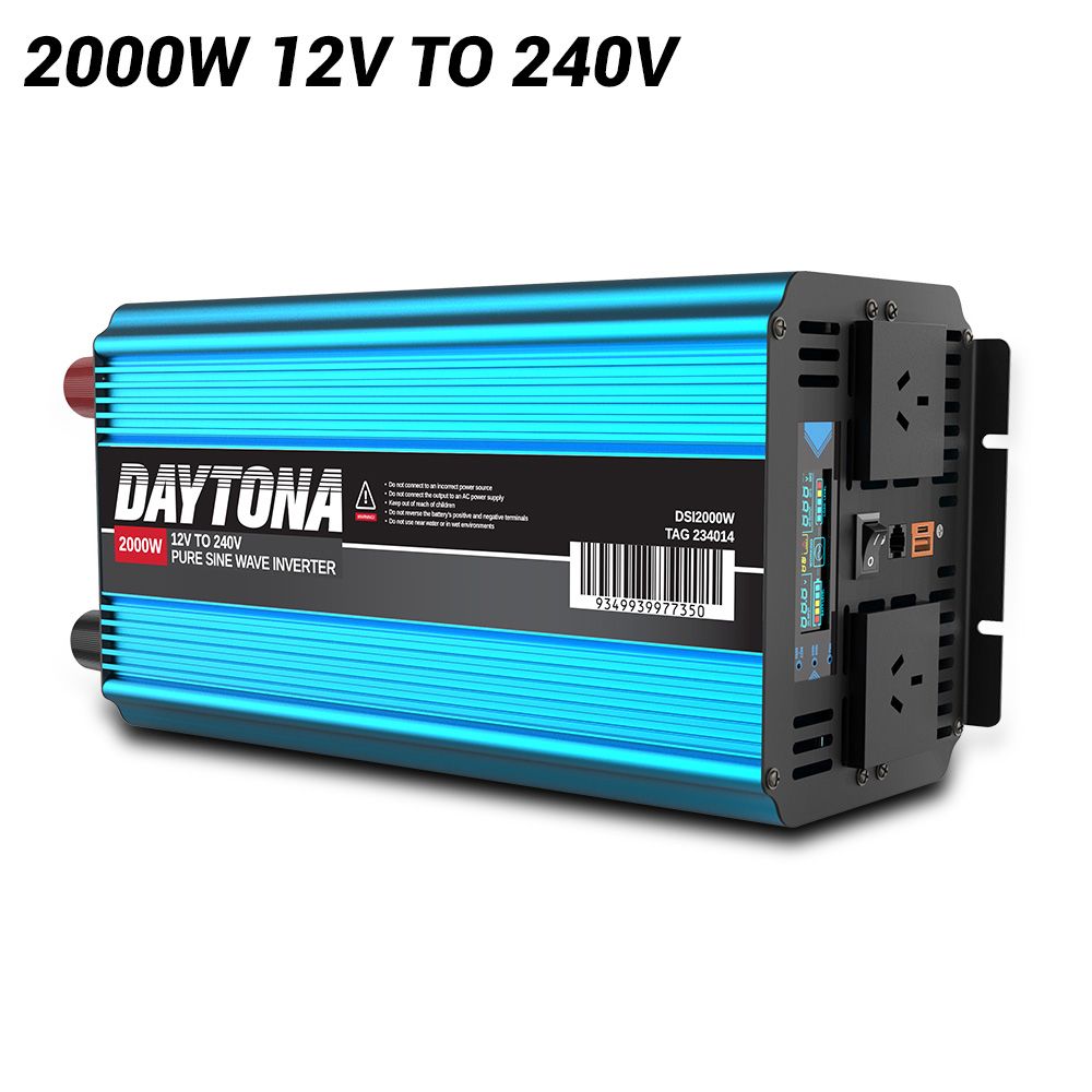Daytona DSI2000W 2000w 12V to 240V Pure sine wave inverter