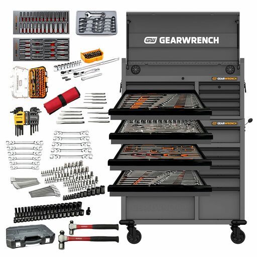 GEARWRENCH 88855GREY 472pce Combination Tool Kit with 42" 8 Drawer Tool ...