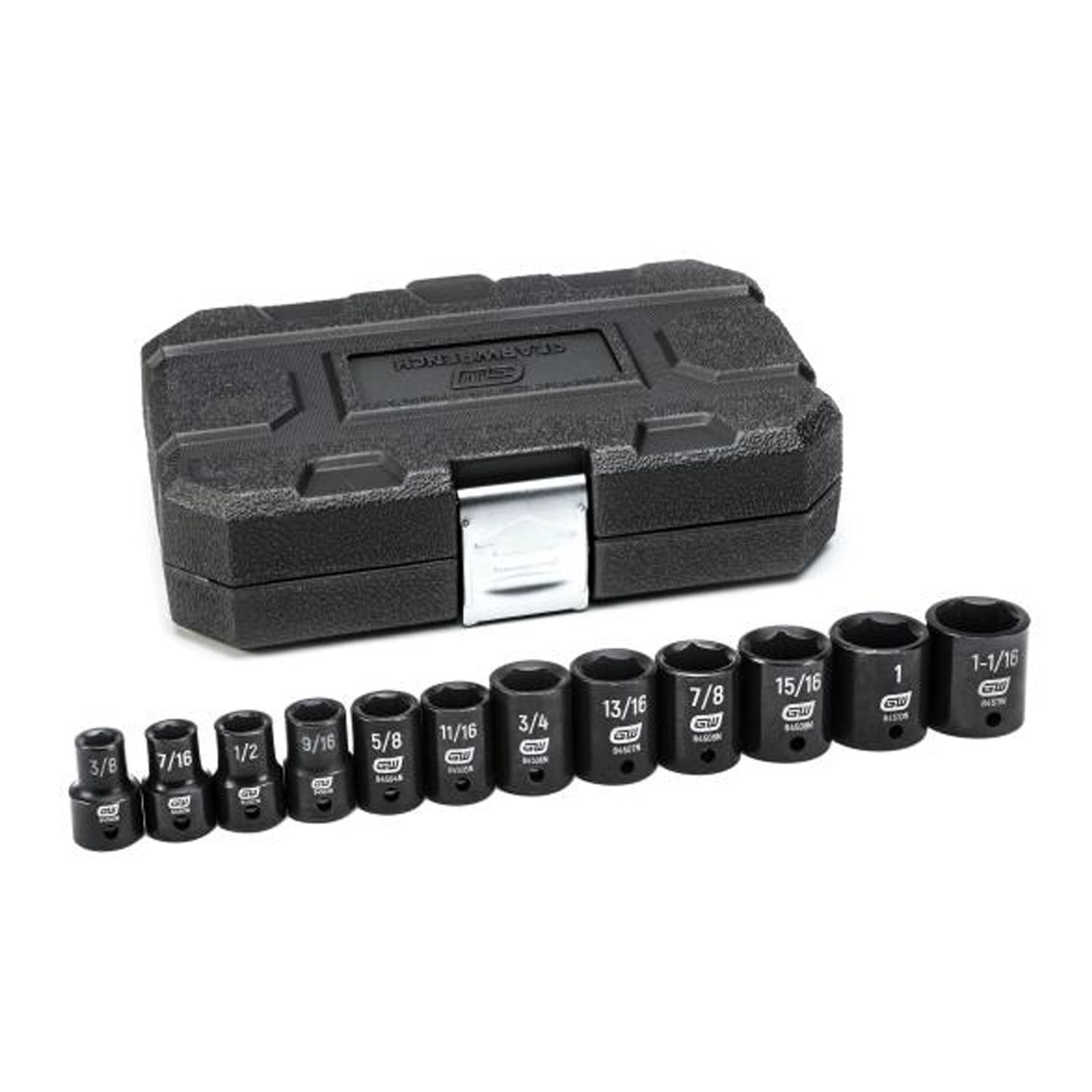 GEARWRENCH 84931N 12pce 1/2" Drive 6 Point Standard Impact SAE Socket Set