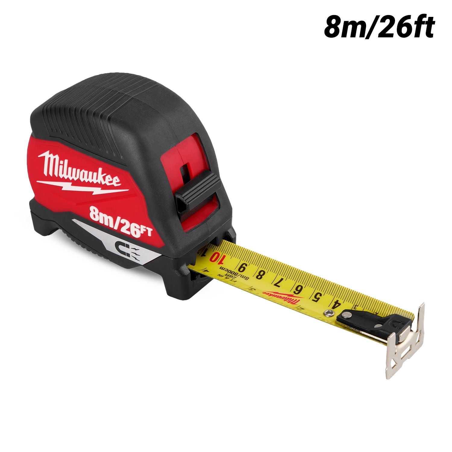 Milwaukee 4932498771T 8m (26ft) Compact Magnetic Tape Measure