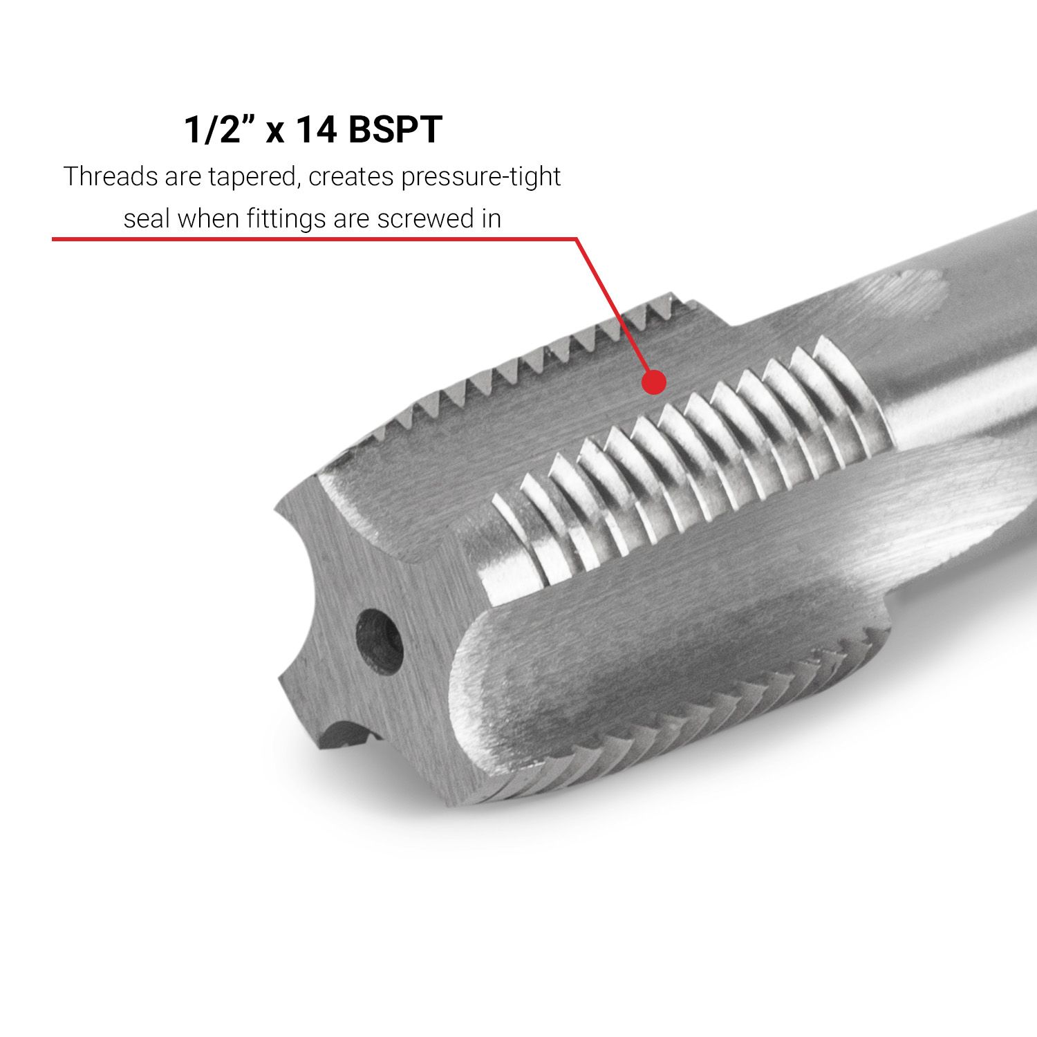 Daytona D12T14 1/2" x 14 BSPT Intermediate Hand Tap