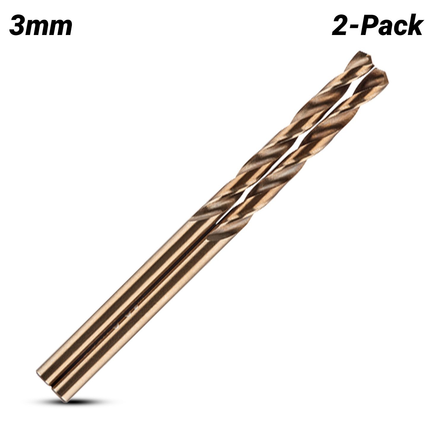Milwaukee 48892505 3mm RED HELIX™ Cobalt Drill Bit 2 Pack
