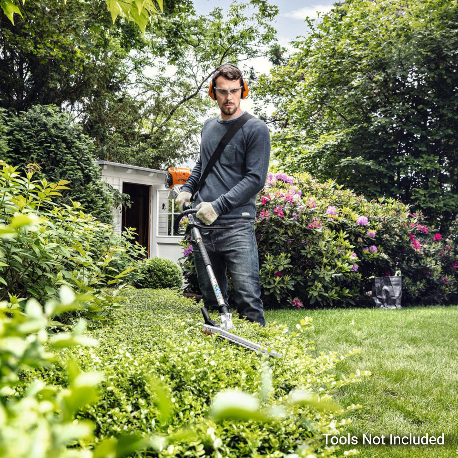 STIHL 145deg-HL-KM (42437405003) 36V Li-ion Hedge Trimmer Attachment to ...