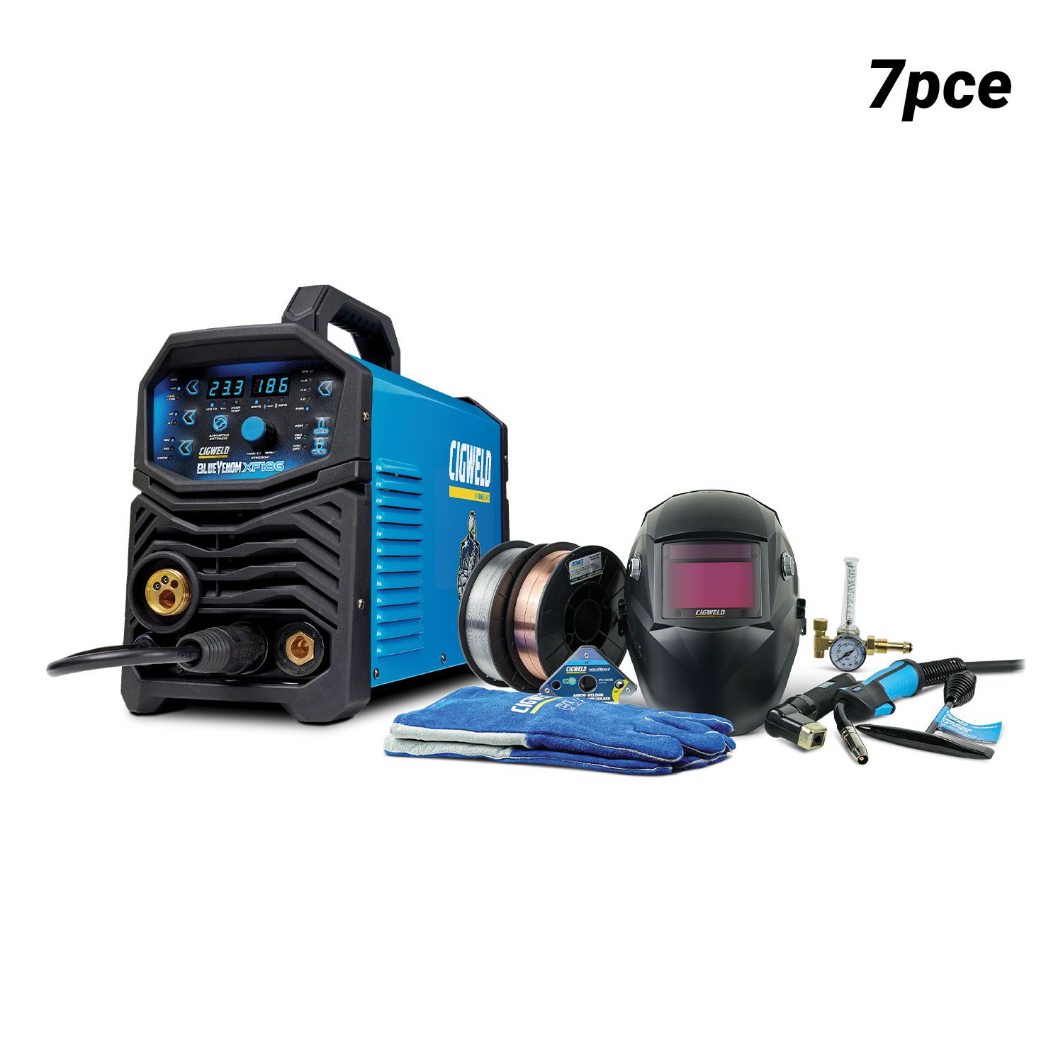 Cigweld 800186 BlueVenom XF186 7pce PowerPack Welder Combo Kit