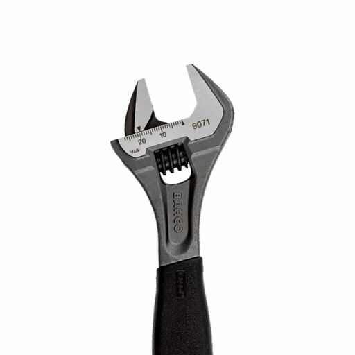 Bahco 9071 ERGO™ 27mm x 208mm Central Nut Adjustable Wrench with Rubber ...