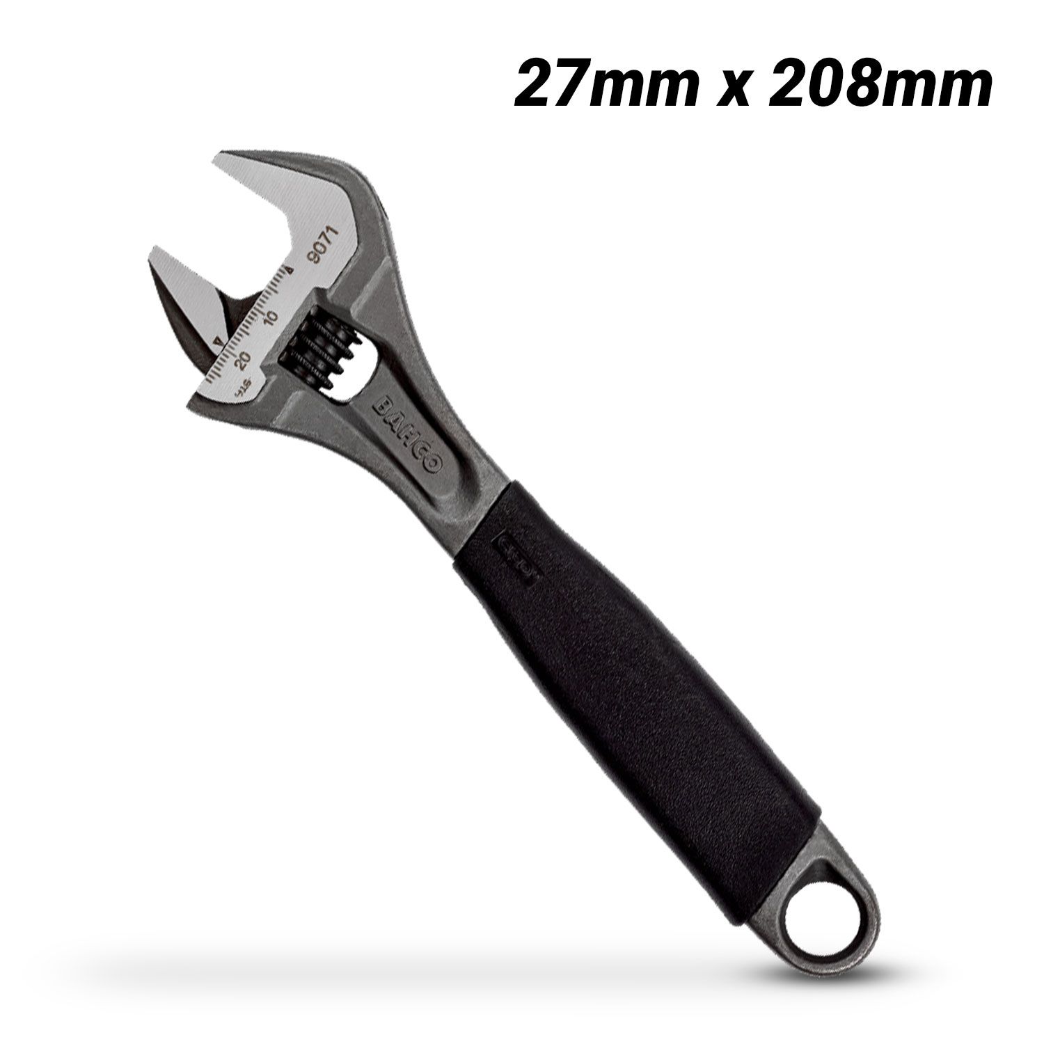 Bahco 9071 ERGO™ 27mm x 208mm Central Nut Adjustable Wrench with Rubber ...