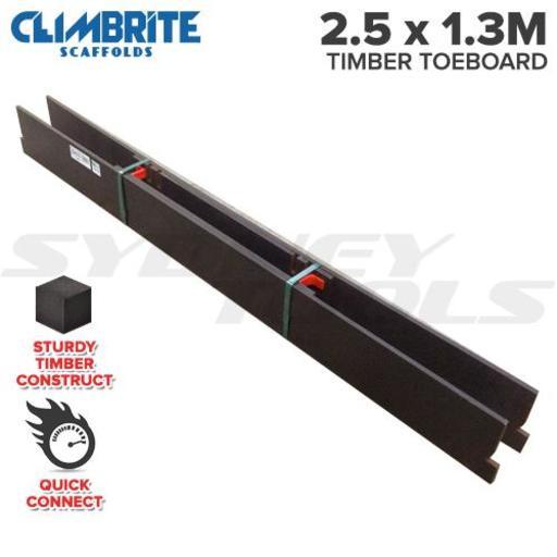 Climbrite CLI55D 2.5 x 1.3 x 5.5m Double Width Aluminium Mobile Scaffold