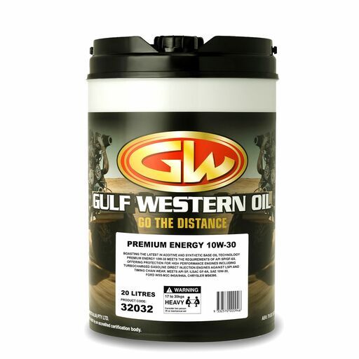 Gulf Western 32032 20 Litre 10W-30 Premium Semi-Synthetic Engine Oil