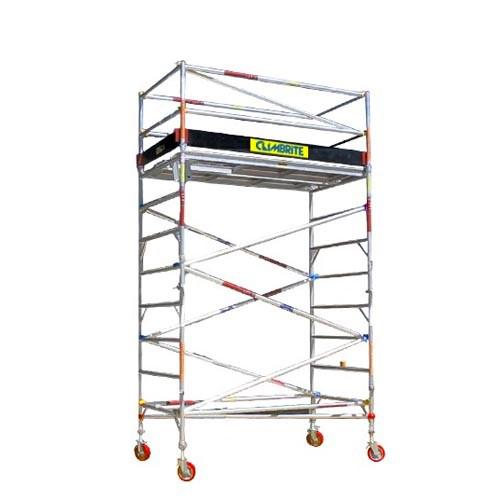 Climbrite CLI2D 2.5 x 1.3 x 2m Double Width Aluminium Mobile Scaffold