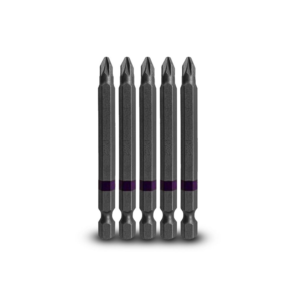 Wattmaster WAT81002 5-Pack 75mm Pozidrive No 2 Magnetic Tip High Torque ...