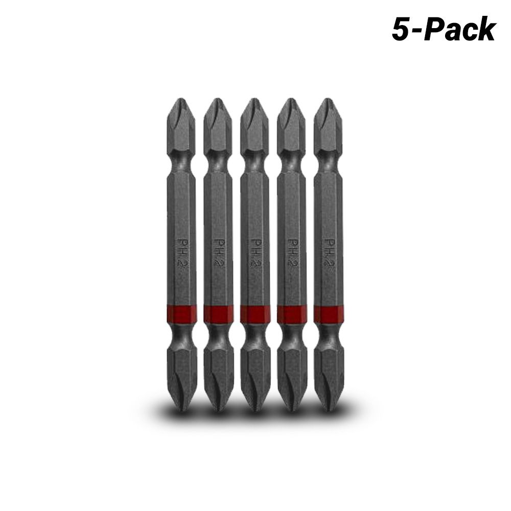 Wattmaster WAT91002D 5-Pack 75mm Phillips No 2 Double Ended Magnetic ...