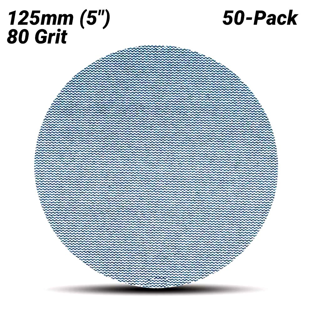 3M 50PKUU011348024 (53612) 50-Pack 125mm (5") 80 Grit Hook & Loop 310W ...