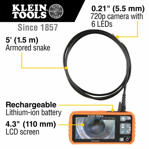 Klein A-ET18 Plumbers Borescope