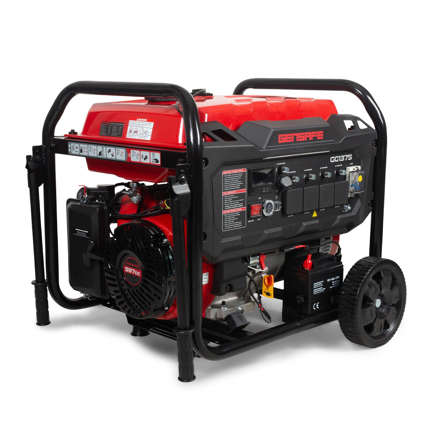 Gensafe GG1375 13.75KVA Petrol Electric Start Generator