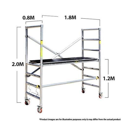 Climbrite CLIMSF 1.8 x 0.75m Mini Aluminium Scaffold