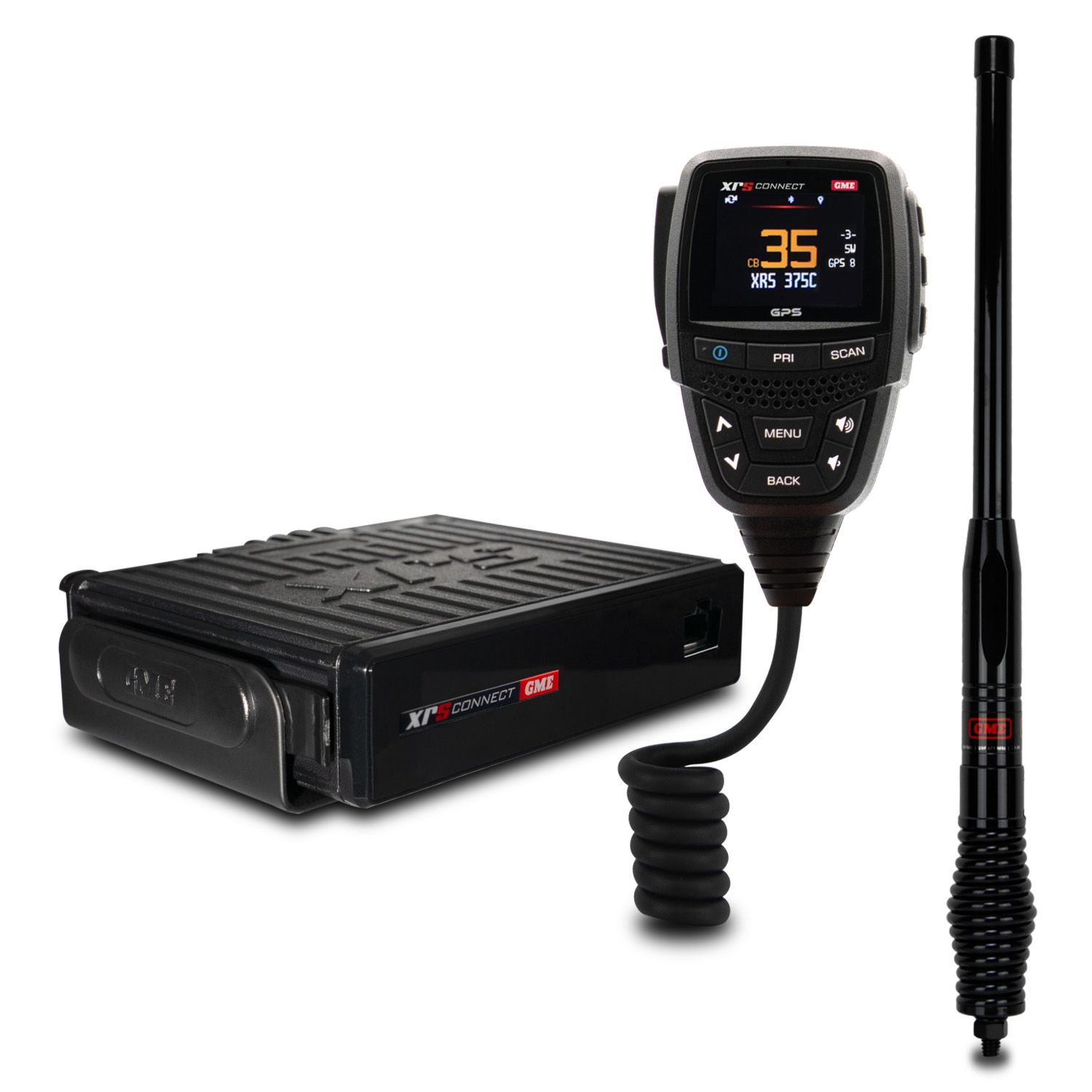 GME XRS-375C4P 5W XRS™ Connect Heavy Duty Compact UHF CB 4WD Pack Radio