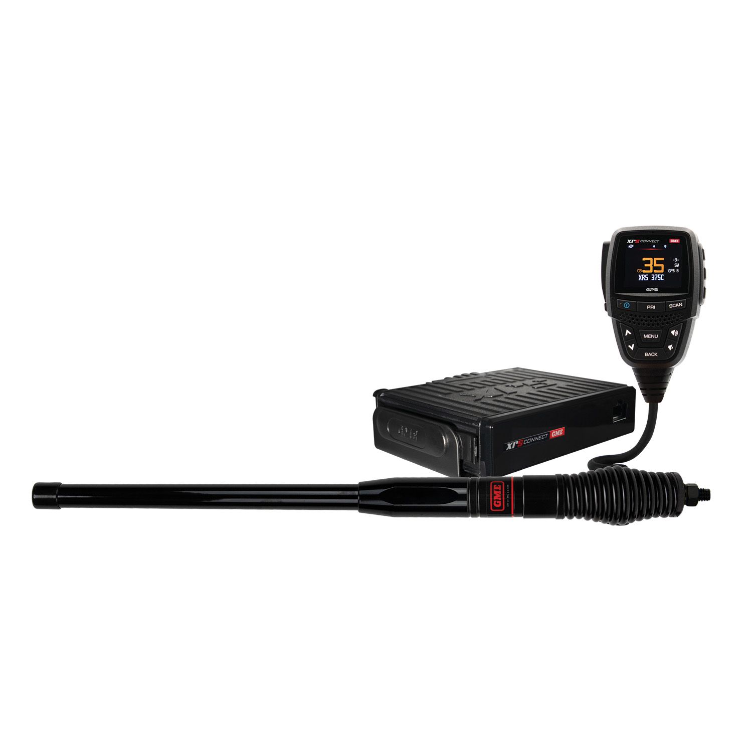 GME XRS-375C4P 5W XRS™ Connect Heavy Duty Compact UHF CB 4WD Pack Radio