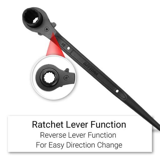 Daytona BOXPS1921 19mm x 21mm Black Finish Ratchet Podger