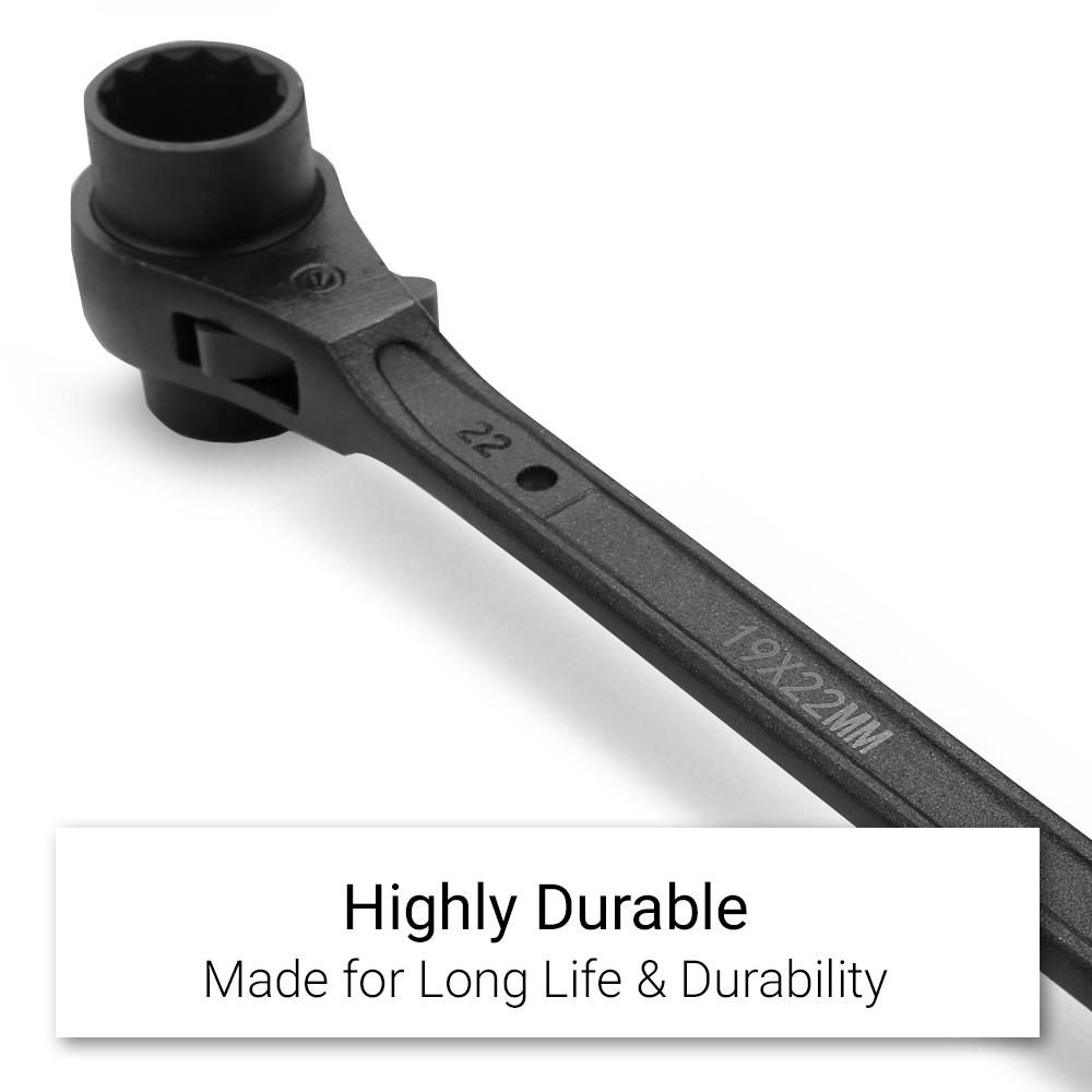 Daytona BOXPS1922 19mm x 22mm Black Finish Ratchet Podger