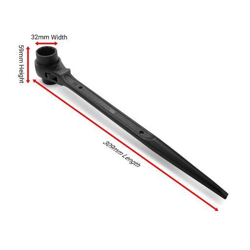 Daytona BOXPS1922 19mm x 22mm Black Finish Ratchet Podger