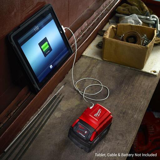 Milwaukee M18USBPSHJ2 18V Li-Ion Cordless USB Power Source - Skin Only