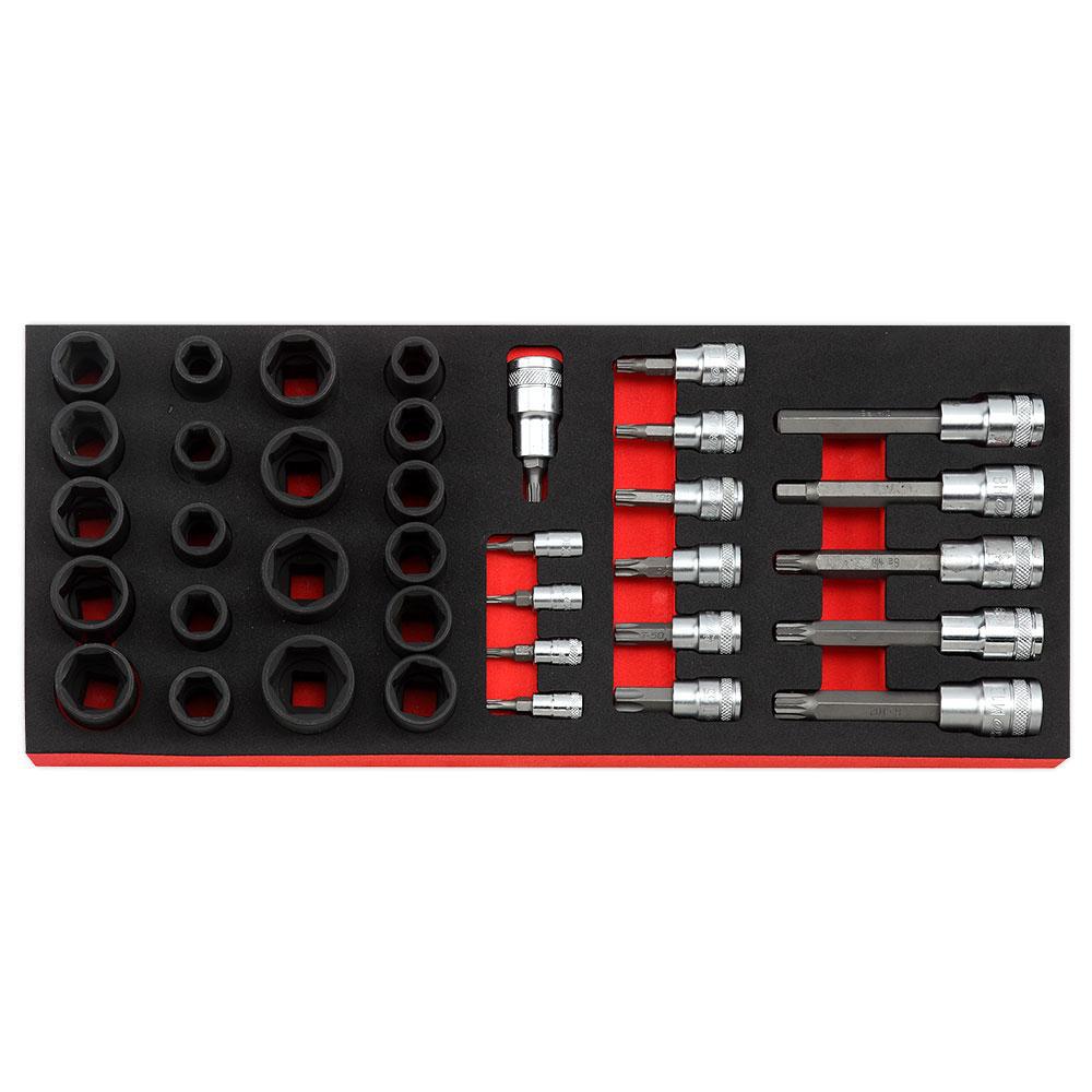 Boxo BOX743 743 Pce 17 Drawer Top and Bottom Mechanical Tool Kit On Wheels