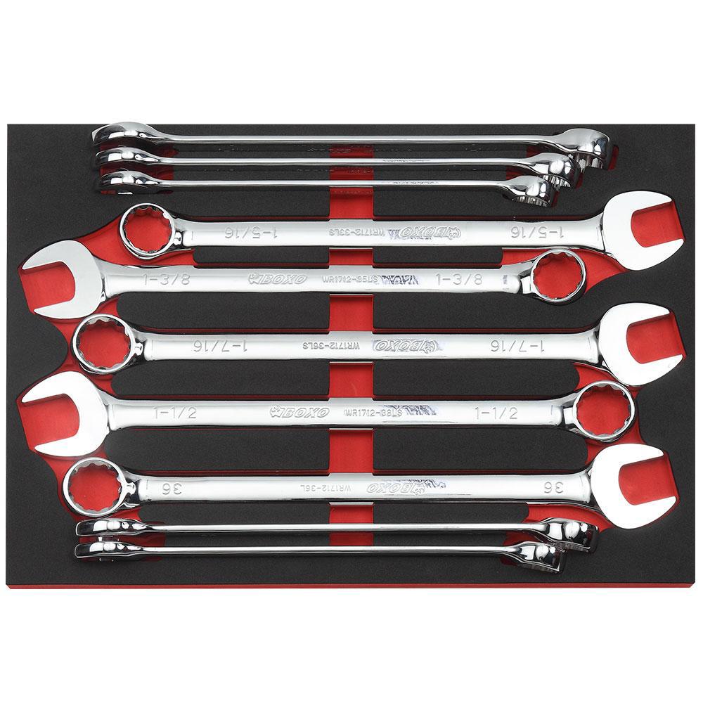 Boxo BOX743 743 Pce 17 Drawer Top and Bottom Mechanical Tool Kit On Wheels