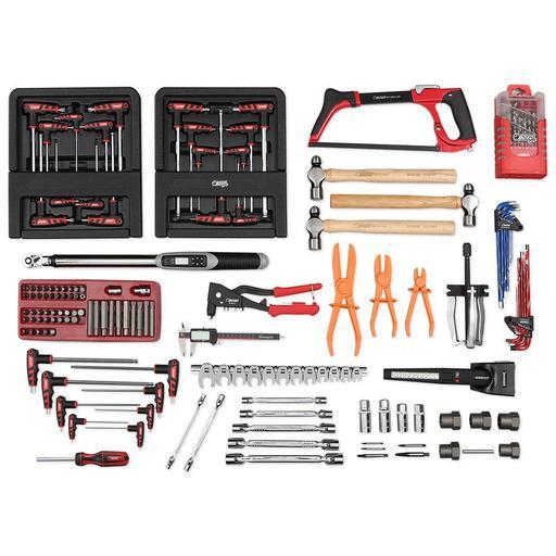 Boxo BOX743 743 Pce 17 Drawer Top and Bottom Mechanical Tool Kit On Wheels