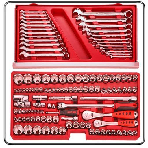 Boxo BOX425 425pce Top and Bottom Chest Metric and AF Tool Kit Set