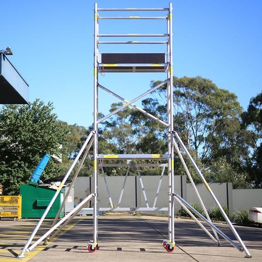 Climbrite CLIV35 Aluminium V-Frame Foldable 1782mm x 700mm Single Width ...
