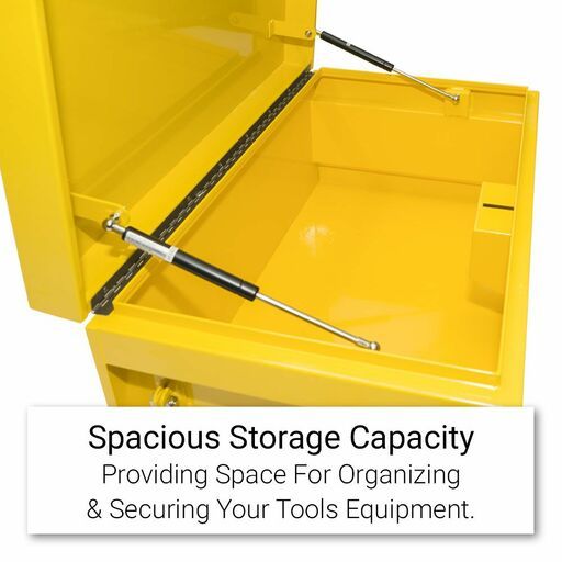 Daytona B445 812 x 483 x 445mm Yellow Steel Site Box