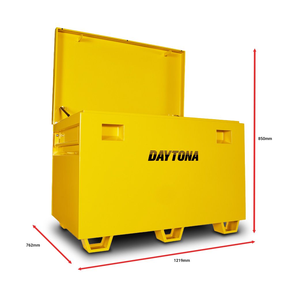 Daytona B850 1219 x 762 x 850mm Yellow Steel Site Box