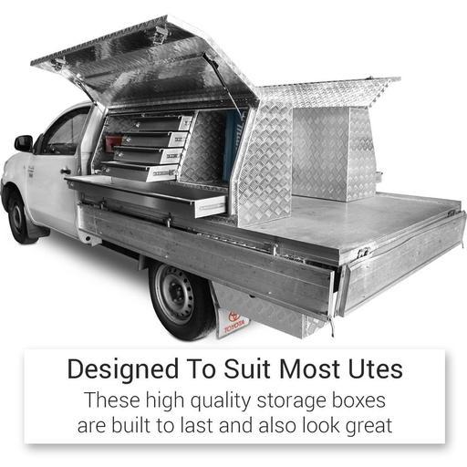 Daytona TB1700D 1700 x 500 x 700mm Aluminium Ute Box with 5 Drawers