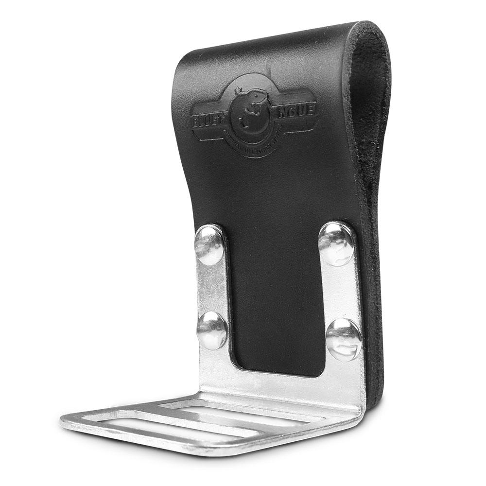 Bluetongue BLU4137 Black Leather Double Nips Holder with Steel Hook