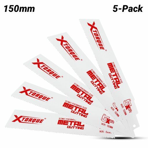 Xtorque XM15014 150mm 14 TPI Metal Reciprocating Saw Blade 5 Pack