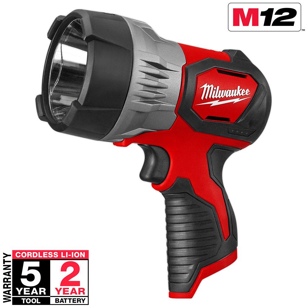 Milwaukee M12SLED-0 12V Li-ion Cordless High Output LED Spotlight Torch ...