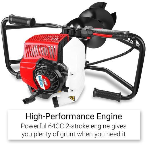 Lincoln LE64 2-Stroke Dual Operation Earth Auger with 250mm Auger Bit LE250