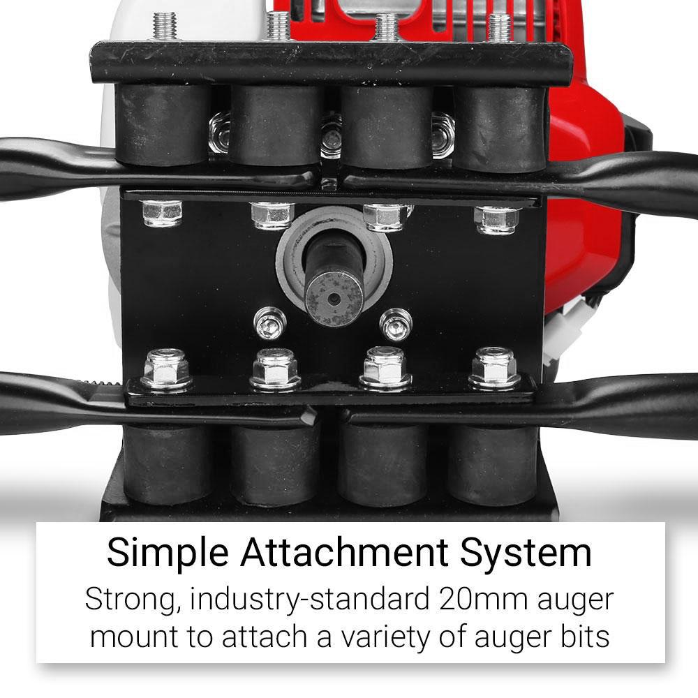 Lincoln LE64 2-Stroke Dual Operation Earth Auger with 250mm Auger Bit LE250