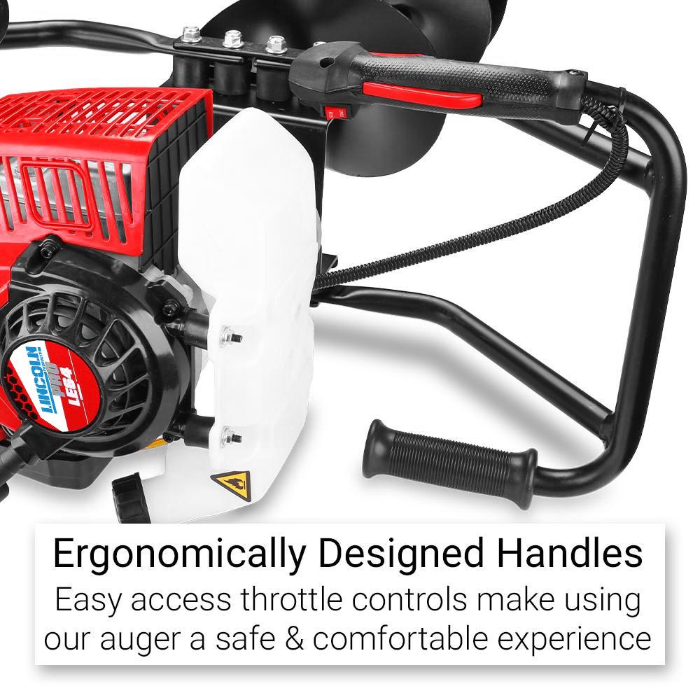 Lincoln LE64 2-Stroke Dual Operation Earth Auger with 250mm Auger Bit LE250