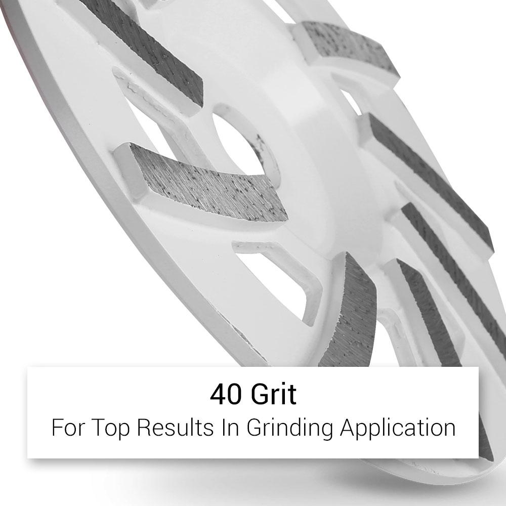 Xtorque XTOCGF7CTDK 180mm (7") 40 Grit Coarse Grinding Diamond Cup Wheel