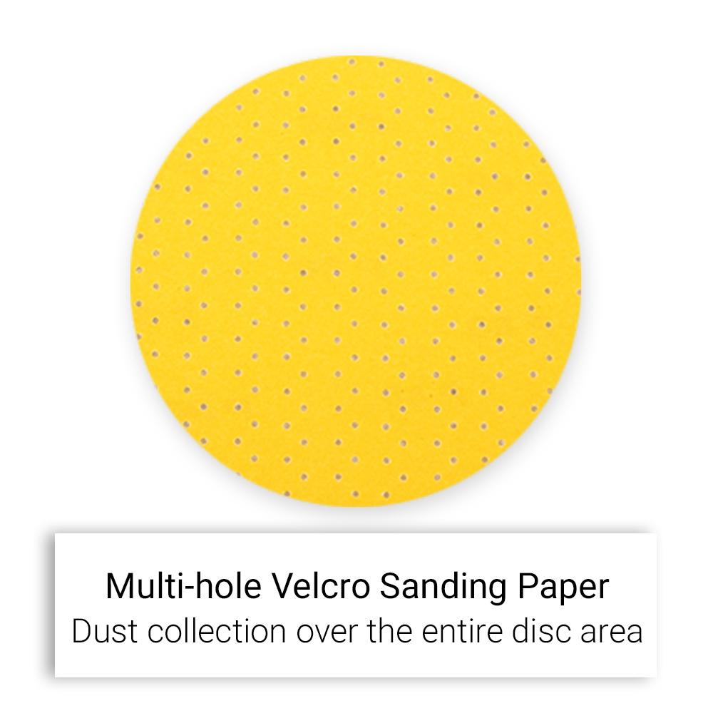 Bayer SP120 120 Grit 225mm (8.8") 5pce Multi-Hole Velcro Sanding Paper