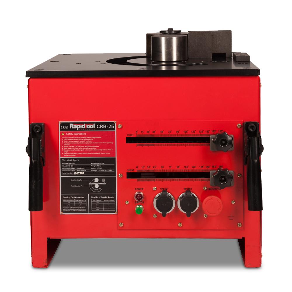 RAPIDTOOL CRB-25 6mm-25mm Industrial Rebar Electric Steel Rod Bender