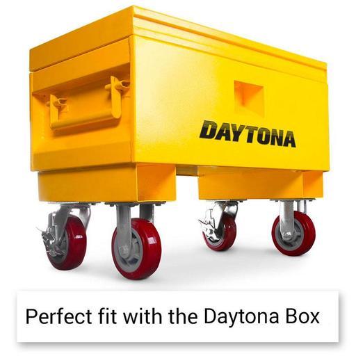 Sydney Tools BR735-W 1223 x 612 x 735mm Red Steel Site Box With Caster ...