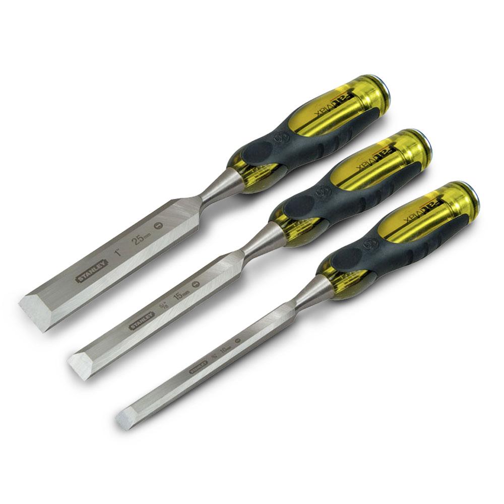 Stanley 2-16-268 3pce FatMax Thru-Tang Wood Chisel Set