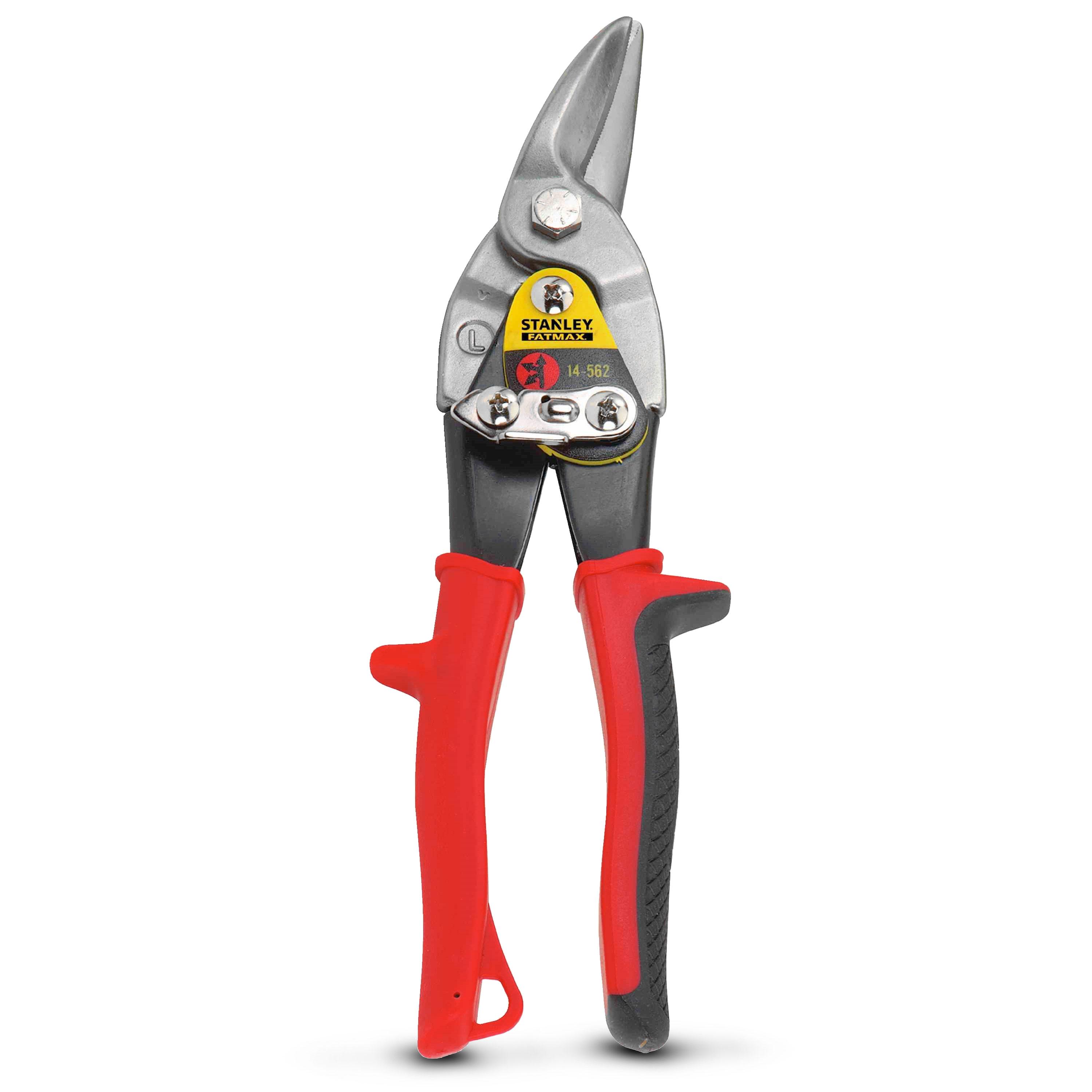 Stanley 14-562 Left Cut Aviation Snips (Red)