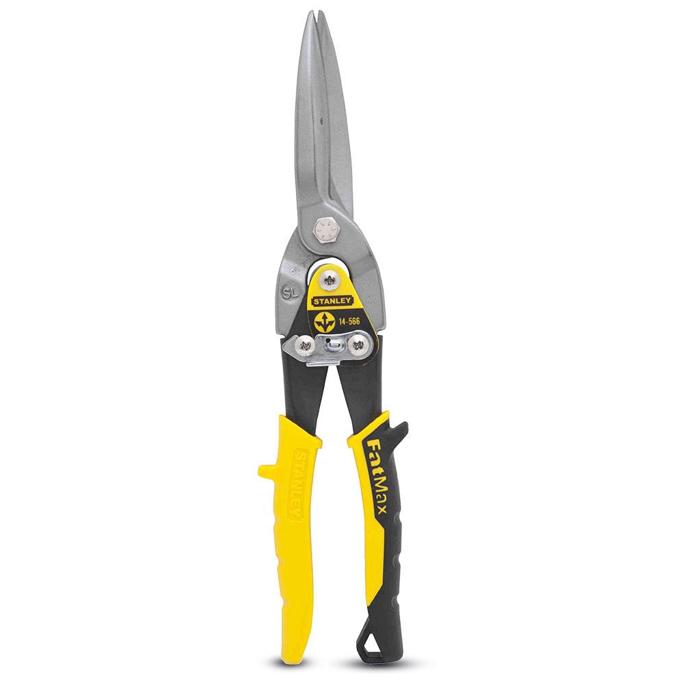 Stanley 14-566 Straight Cut Long Aviation Snips (Yellow)