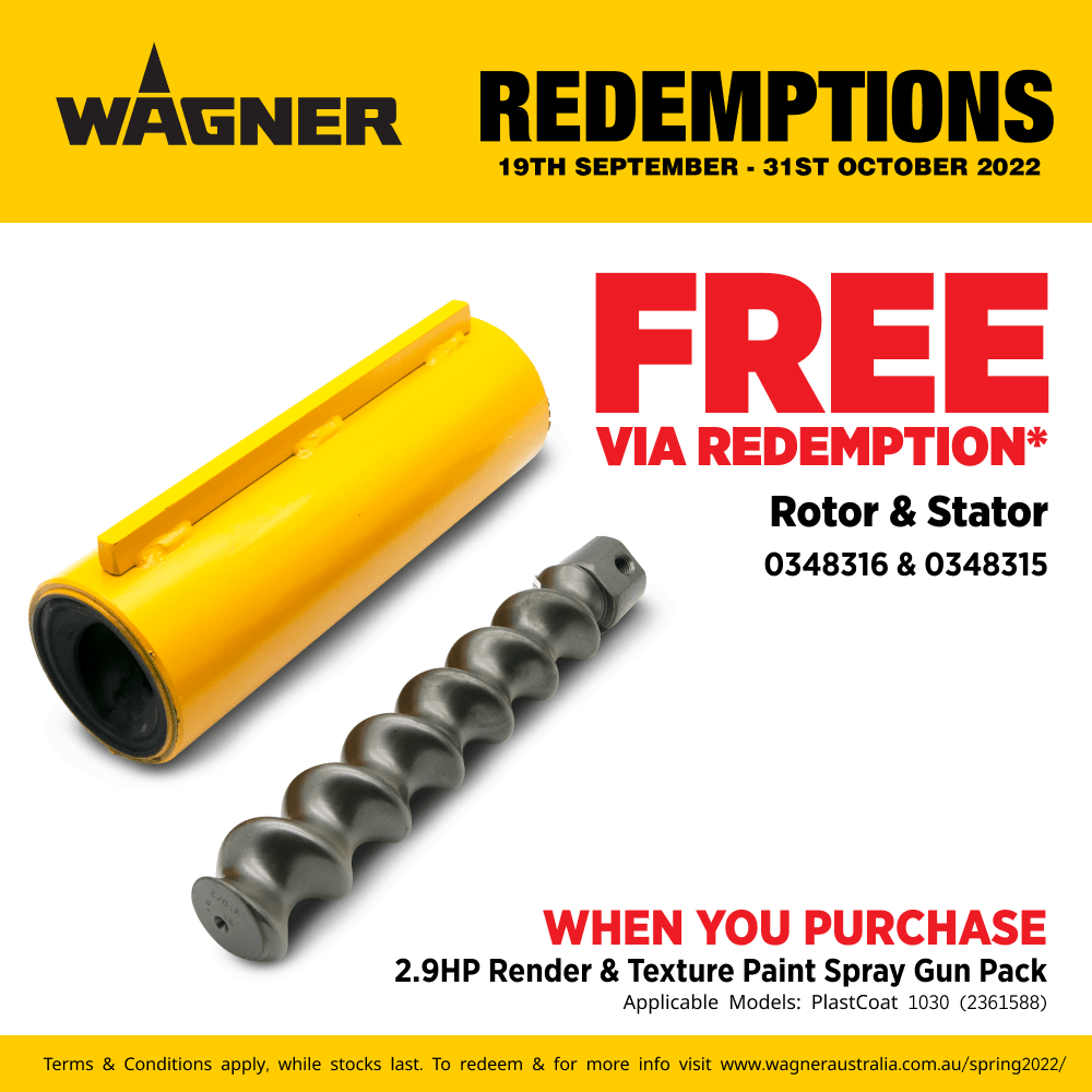 Wagner PlastCoat 1030 (2361588) 2.9HP Render & Texture Paint Spray Gun Pack