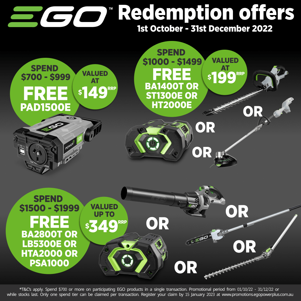 EGO STLB1521E-S 56V 2.5Ah 380mm Cordless Brushless Power+ Line Trimmer Combo Kit With Cordless ...